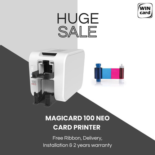 Magicard 100NEO Card Printer- Free Consumables, Cards,Delivery | Wincard