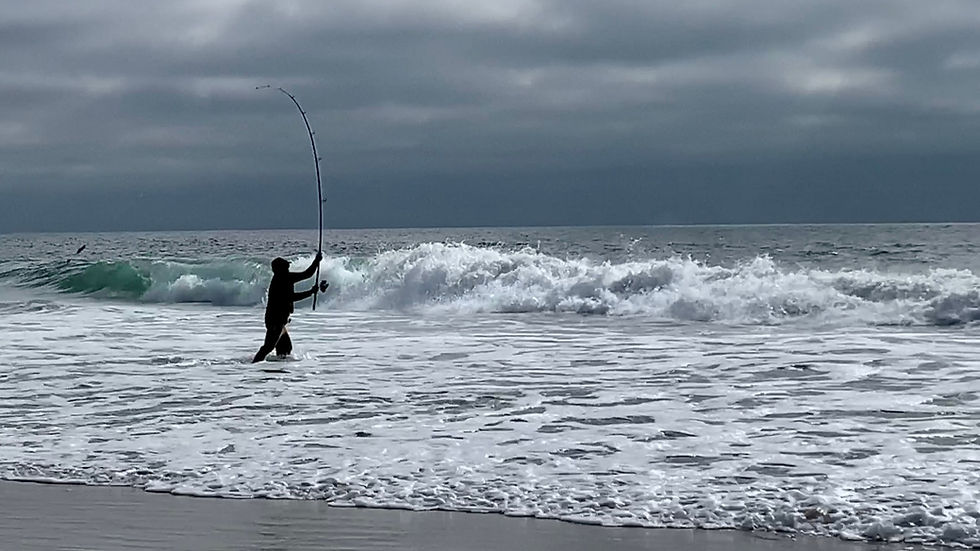 How to Handle Big Waves, Kelp, Current - Surf Fishing California