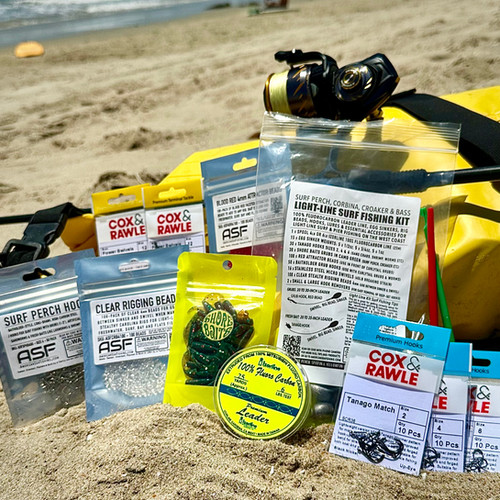 Light Line Surf Fishing Kit | Fluoro Line, Baits, Sinkers, Hooks
