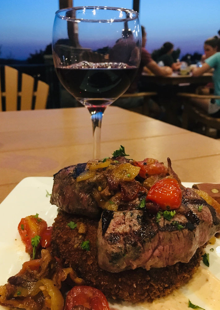 For food with a view, The Lookout Bar & Grill delivers