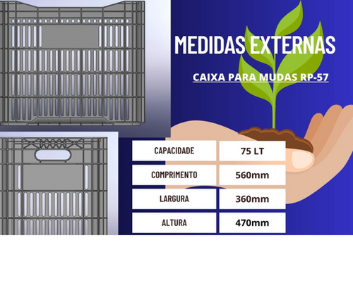 Caixa para transporte de mudas | Plastmar Plasticos