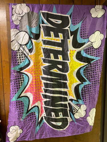 Comic book positive burst flags | Spintronix Color Guard