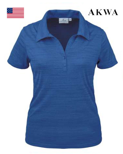 380-TSJ Ladies' Tiger Stripe Jersey Y-Placket Polo | Artkore 1