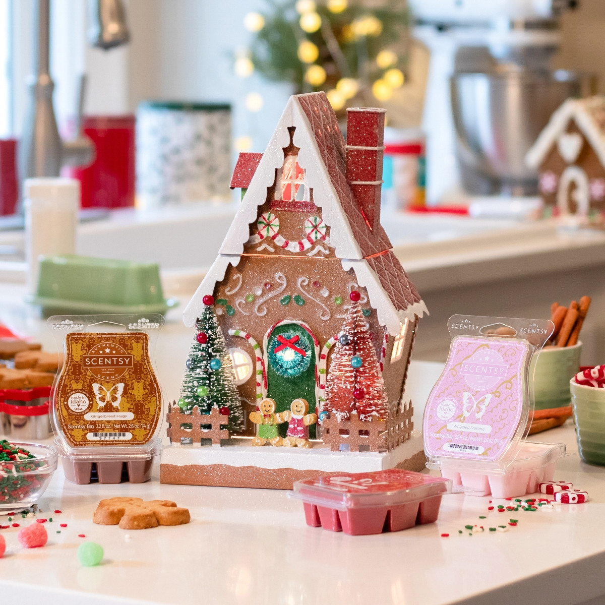 Scentsy Limited-time Sugar Chalet Warmer and Wax Bundle: Adorable ...