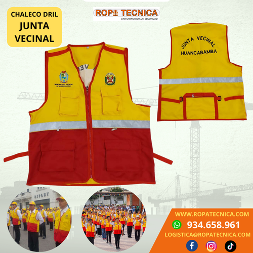 CHALECO DRIL JUNTA VECINAL | Ropa Tecnica