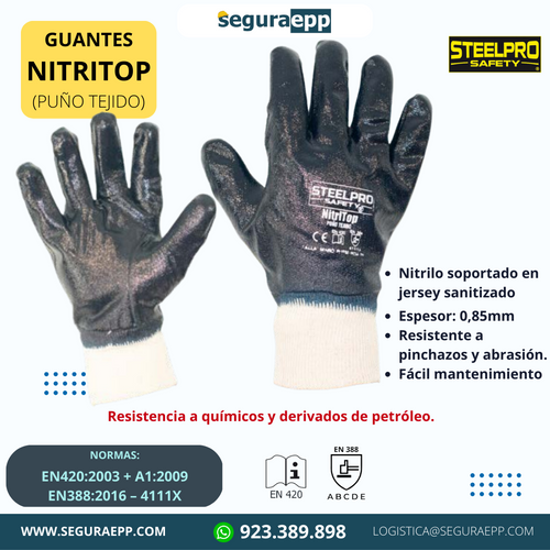 Guantes Nitritop Nitrilo | Segura EPP