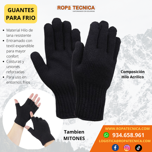 GUANTES DE LANA PARA FRIO | Segura EPP