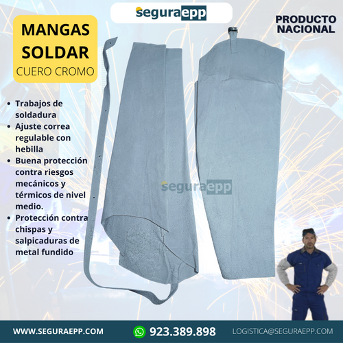 Mangas De Cuero Cromo Para Soldar | Segura EPP