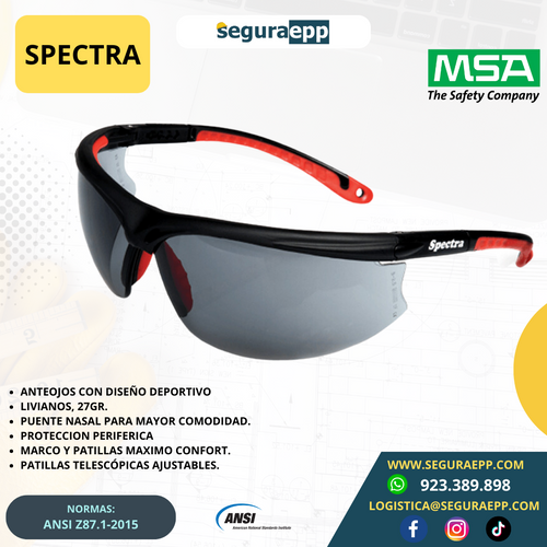 Lentes Msa Spectra | Segura EPP