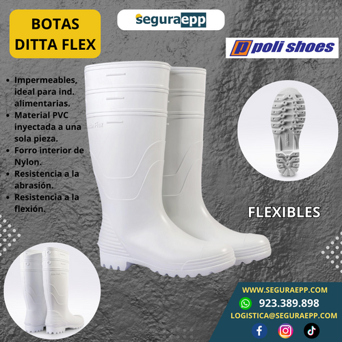 Botas Impermeables Ditta Flex Blancas | Segura EPP