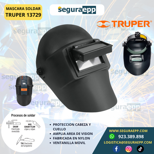 MASCARA DE SOLDAR TRUPER 13729 | Segura EPP