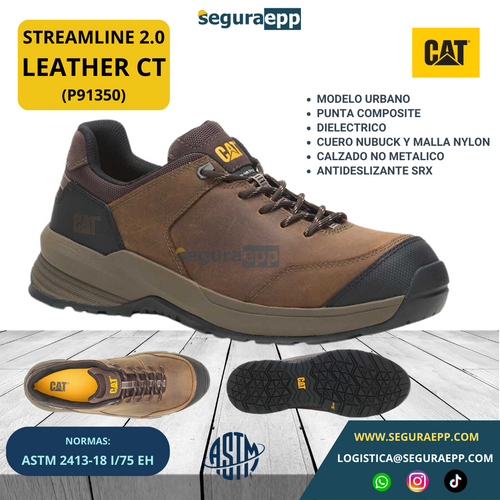 Calzado Cat Leather Ct Streamline 2.0 P91350 | Segura EPP
