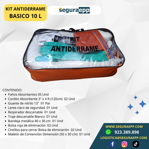KIT ANTIDERRAME BASICO 10 L | Segura EPP