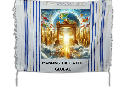 MANNING THE GATES QUANTUM HIGHWAY | Custom Prayer Shawls