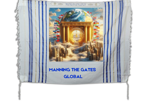 MANNING THE GATES HEAVENLY PORTAL | Custom Prayer Shawls