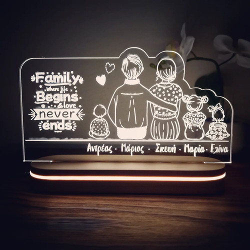 LED Light "Family" | I AM WOOD CY