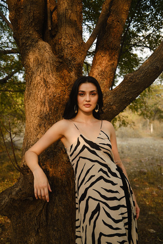 Animal Print One Strap Dress | Leisure Loom