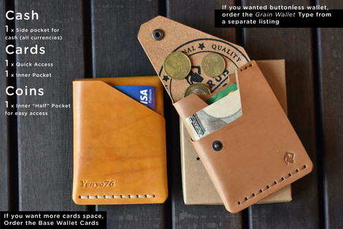 Base Wallet with Coin Pouch | Tauruscamp Design
