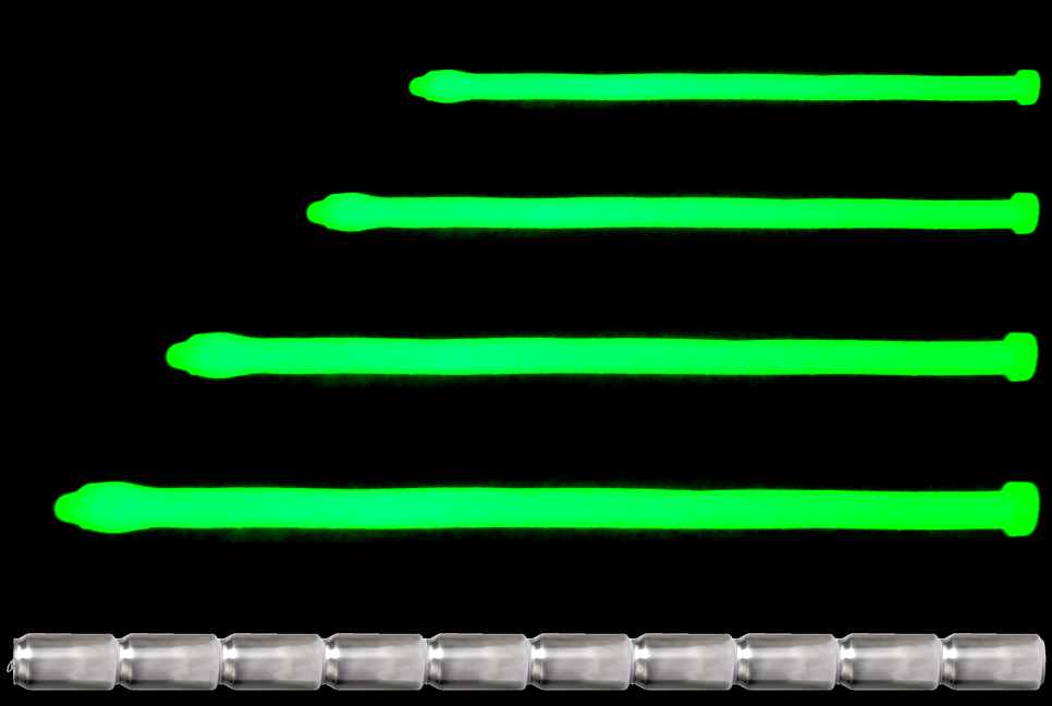 COLON SNAKE (Glowing Green) Depth Training Platinum Silicone Dildo ...