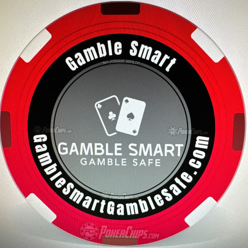 Red Gamble Smart Poker Chip | Gamble Smart
