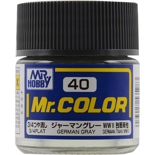GUNZE SANGYO - GUMRC040 - GERMAN GREY FLAT - MR. COLOR | HOBBY TRADE CENTER