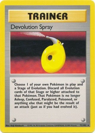 Devolution Spray - 72/102 Rare Rare | PokeCardsGT