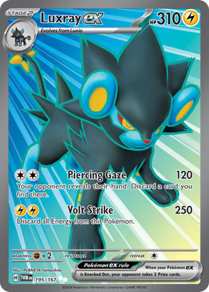 Luxray ex - 195/167 Ultra Rare Full Art | PokeCardsGT