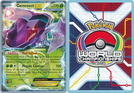 Genesect EX - 11/101 - 2014 World Championship Card | PokeCardsGT