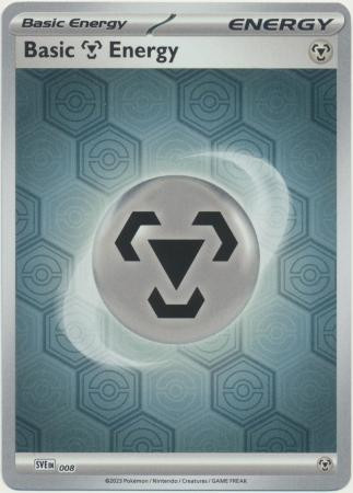 Basic Metal Energy - SVE008 - Reverse Holo Energía Metal | PokeCardsGT