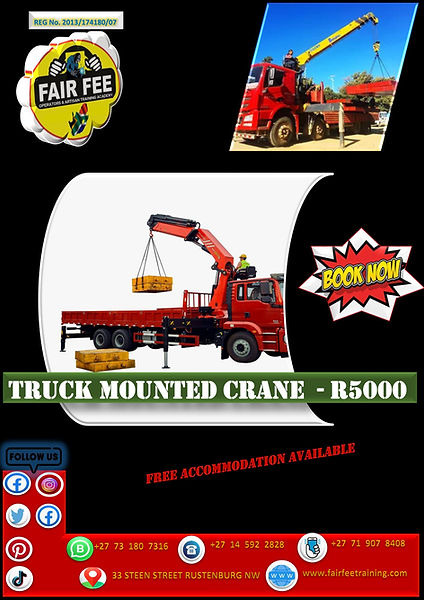 TRUCK MOUNTED CRANE TRAINING | Fair Fee Training