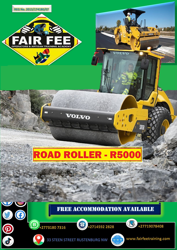 Road roller operator school