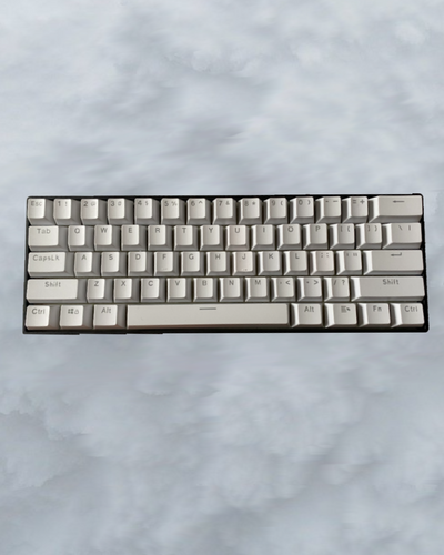 Frosted Ice White Keycaps | motion keyboards