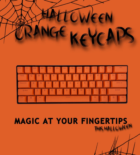 Halloween Orange Keycaps | motion keyboards