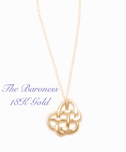 The Baroness in 18K Gold | heart-knot