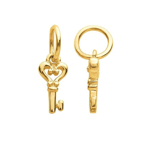 Key To Me Pendant : 14K Yellow Gold | heart-knot