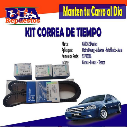 KIT DE TIEMPO OPTRA DESIGN - ADVANCE | Misitio 9