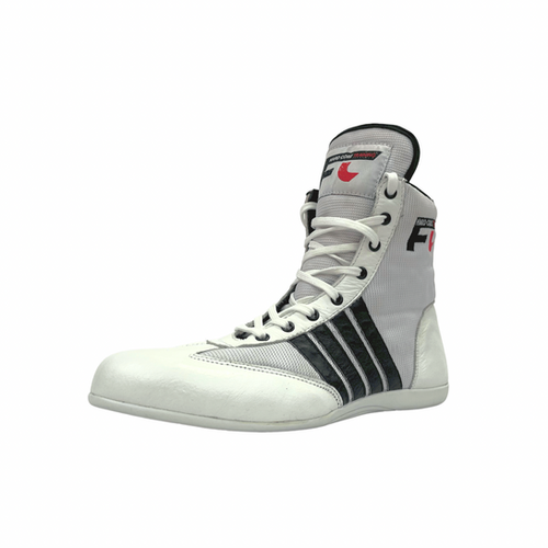 FC White Low Cut Boxing Boots | F.I.T. Club