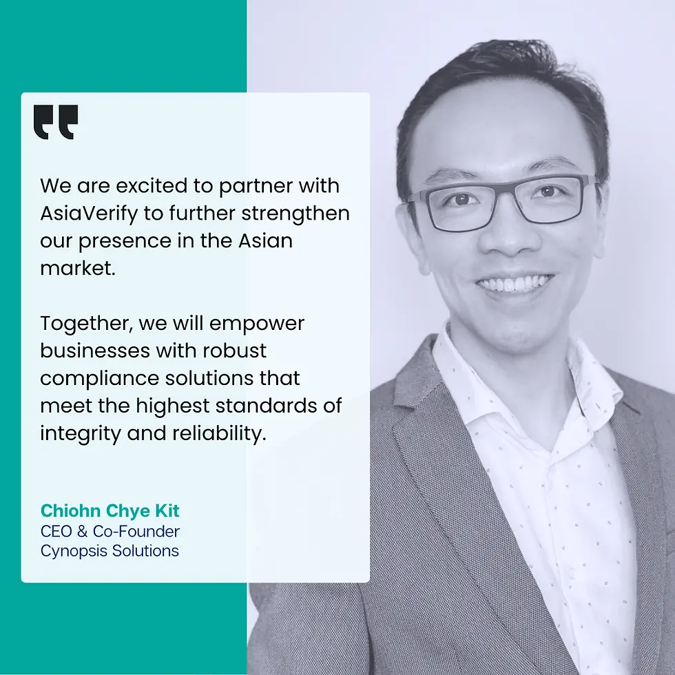 Partnership With AsiaVerify