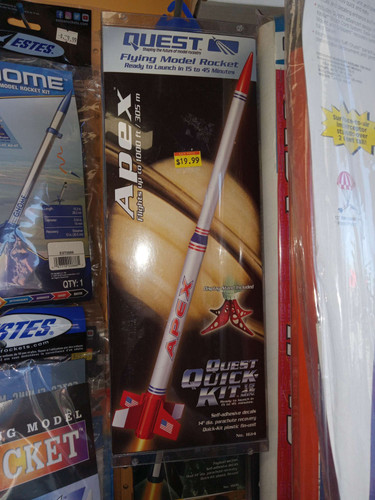 Quest Apex model rocket kit OOP | Starlight rockets