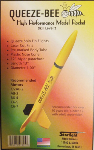 Starlight Queeze-Bee model rocket kit | Starlight rockets