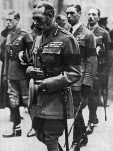 King George V and The Tomb of the Unknown Warrior in Westminster Abbey