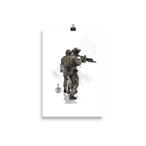 00254 - Queensland Police SERT Australia Unframed Artwork | Army Warhog