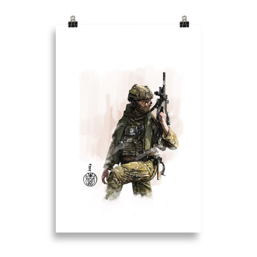 00256 - RAR Australia Unframed Artwork | Army Warhog