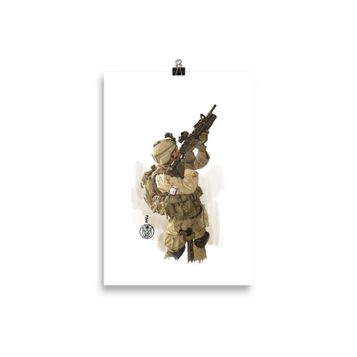 00309 - 75th Ranger Regiment Unframed Artwork | Army Warhog
