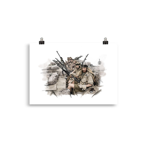 00361 - British SAS WW2 Unframed Artwork | Army Warhog