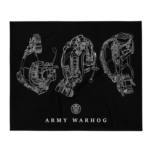 Army Warhog Throw Blanket | Army Warhog