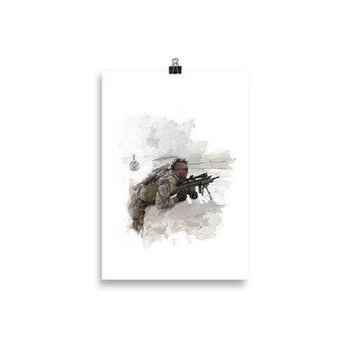 00377 - Operator Andrew Arrabito Unframed Artwork | Army Warhog