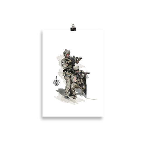 00294 - 75th Ranger Regiment Unframed Artwork | Army Warhog