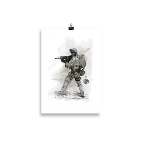 00288 - Task Unit Bruiser Unframed Artwork | Army Warhog