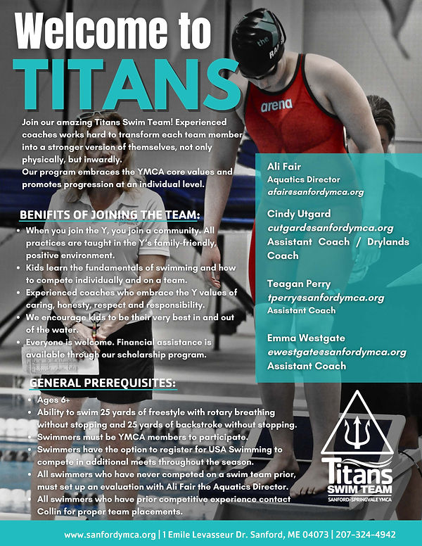 Titans Swim | Sanford-Springvale Y